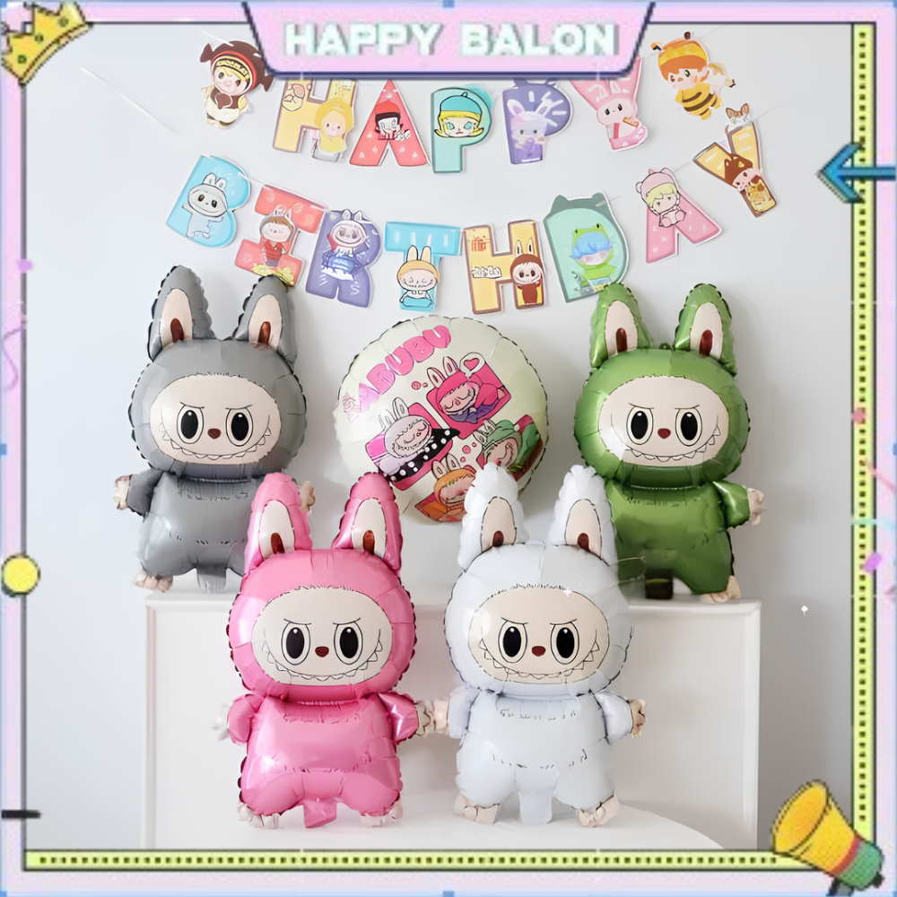 Jual Balon Foil Jumbo Karakter Boneka Labubu Ukuran Besar Large Kartun ...