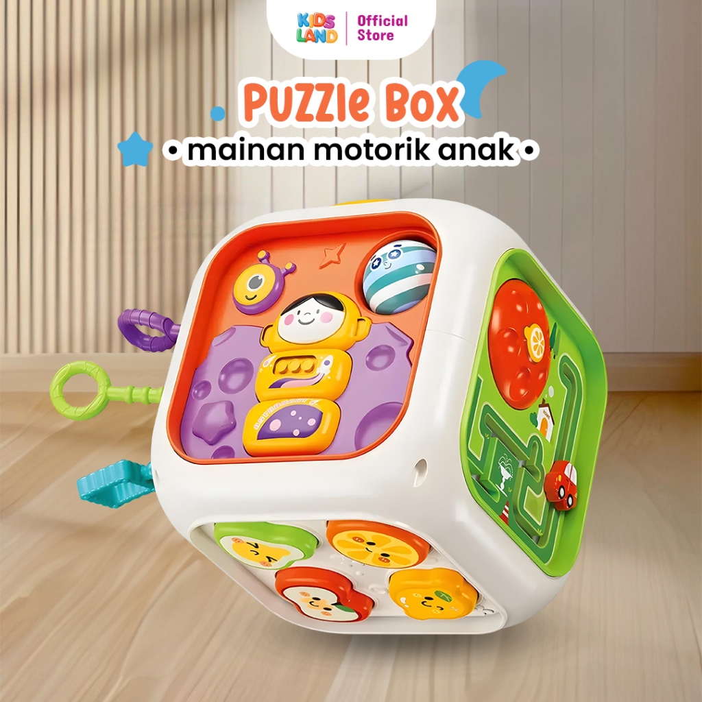 Jual KIDS LAND - Mainan Motorik Anak Hexahedron Mainan Edukasi Anak ...