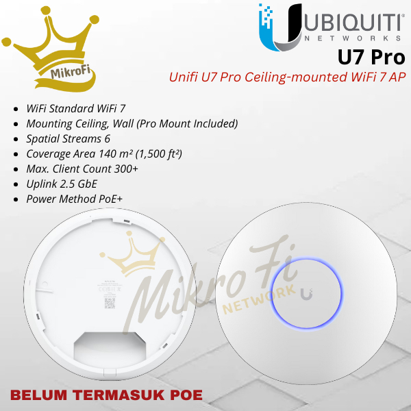 Jual Ubiquiti U7 Pro | Unifi U7 Pro Ceiling-mounted WiFi 7 AP with 6 ...