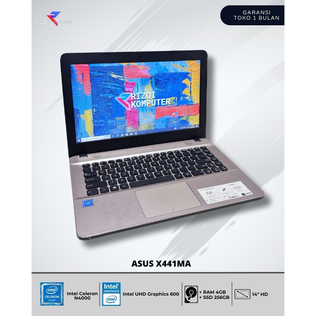 Jual Asus X441MA Intel Celeron N4000 Ram 4GB SSD 256GB bangh | Shopee ...
