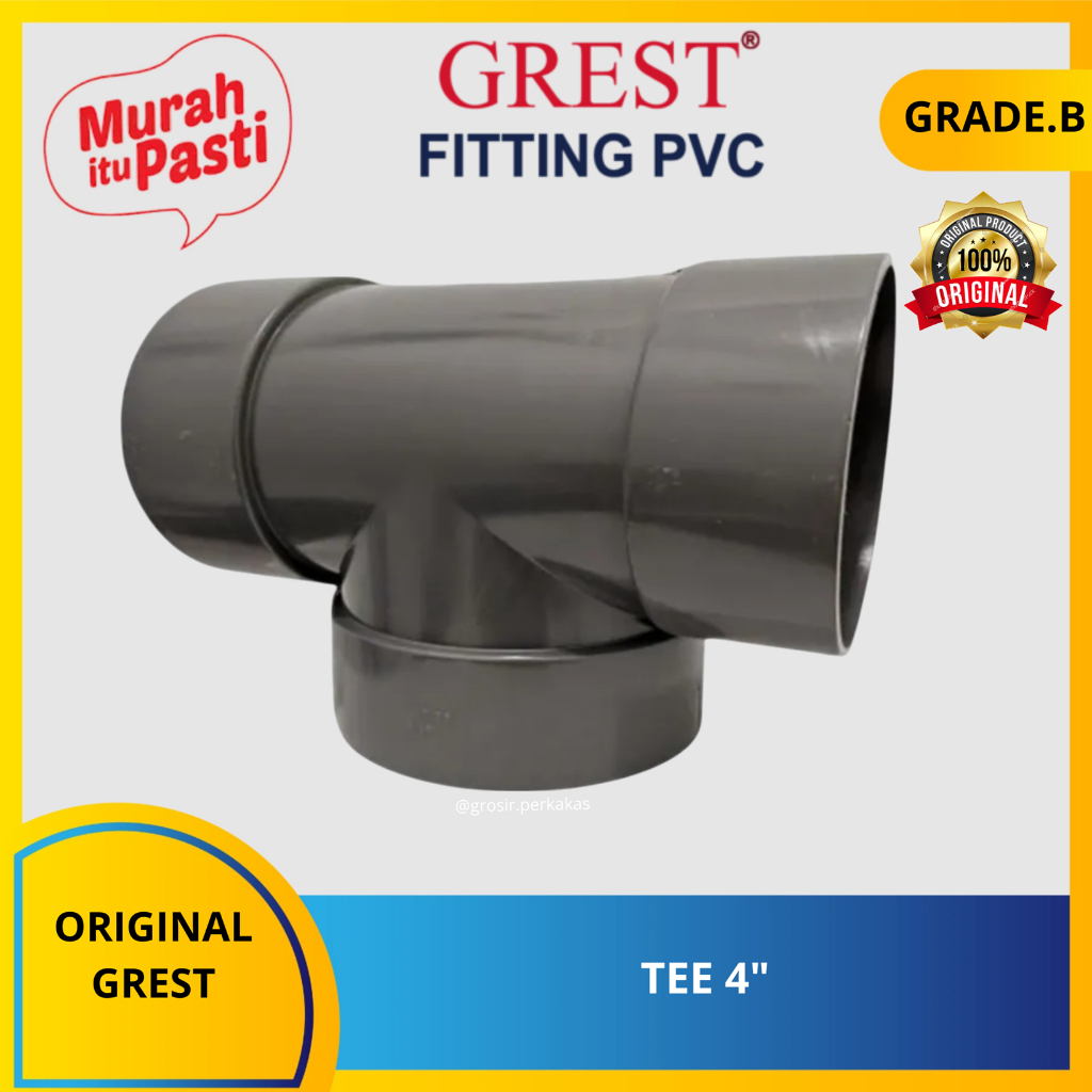 Jual TEE - tee grest ukuran 4" inch. fitting tee grest. [B][#FITTING ...