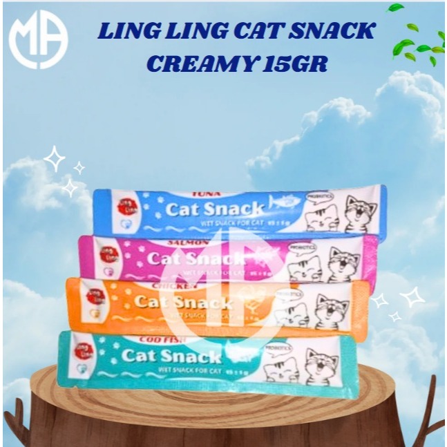 Jual LING LING Cat PROBIOTIC SNACK 16gr - Cemilan Snack Probiotic ...