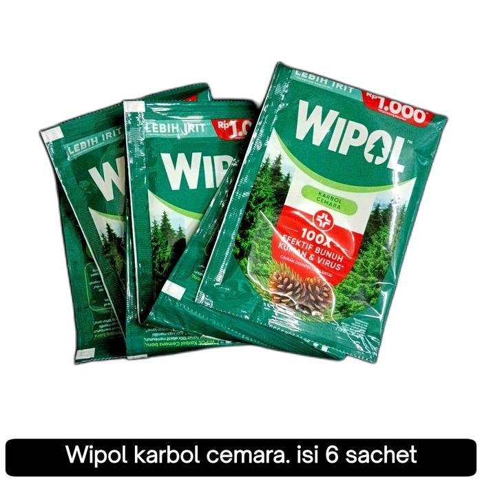 Jual WIPOL SACHET 1 Renceng 40ml x 6sachet / WIPOL KARBOL Pembersih ...
