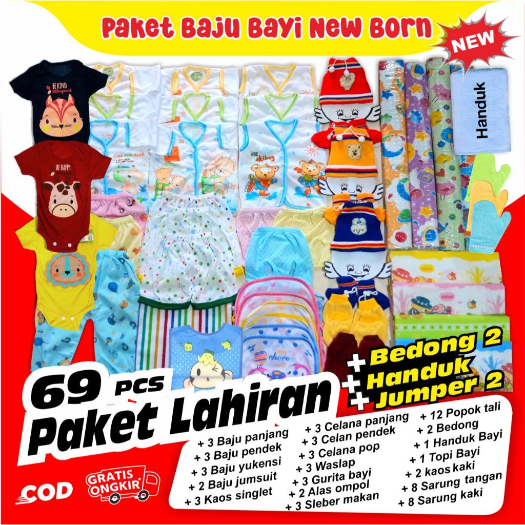 Jual Baju Bayi Paket Lahiran Lengkap - Perlengkapan Bayi Baru Lahir ...