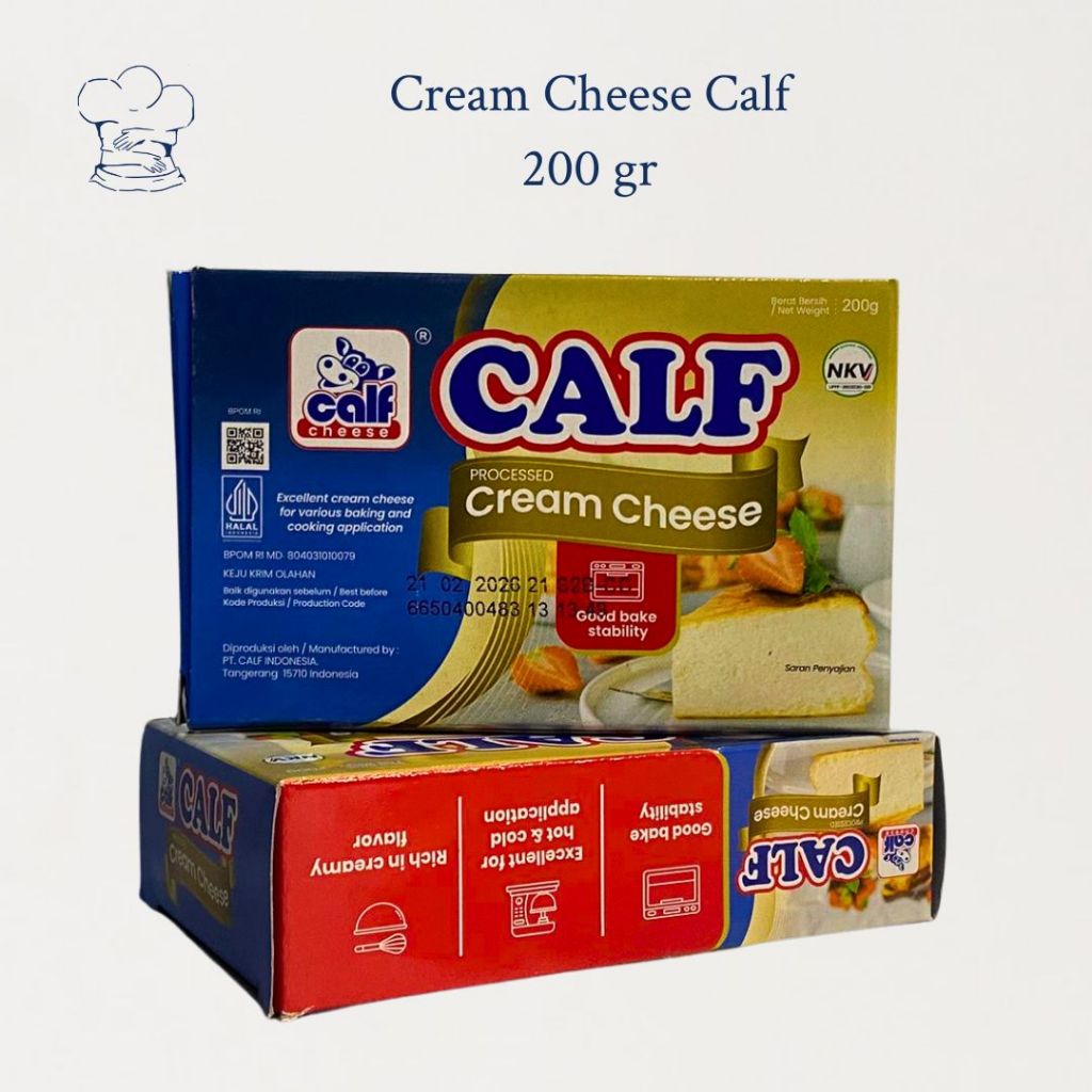 Jual Calf Cream Cheese 200gr – Keju Krim untuk Baking & Topping ...