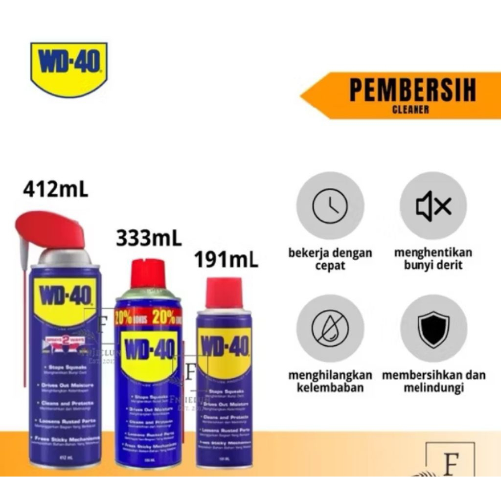 Jual WD40 / WD-40 / WD 40 Cairan Pelumas Anti Karat Original 120ml 191ml 333ml 412ml | Shopee ...