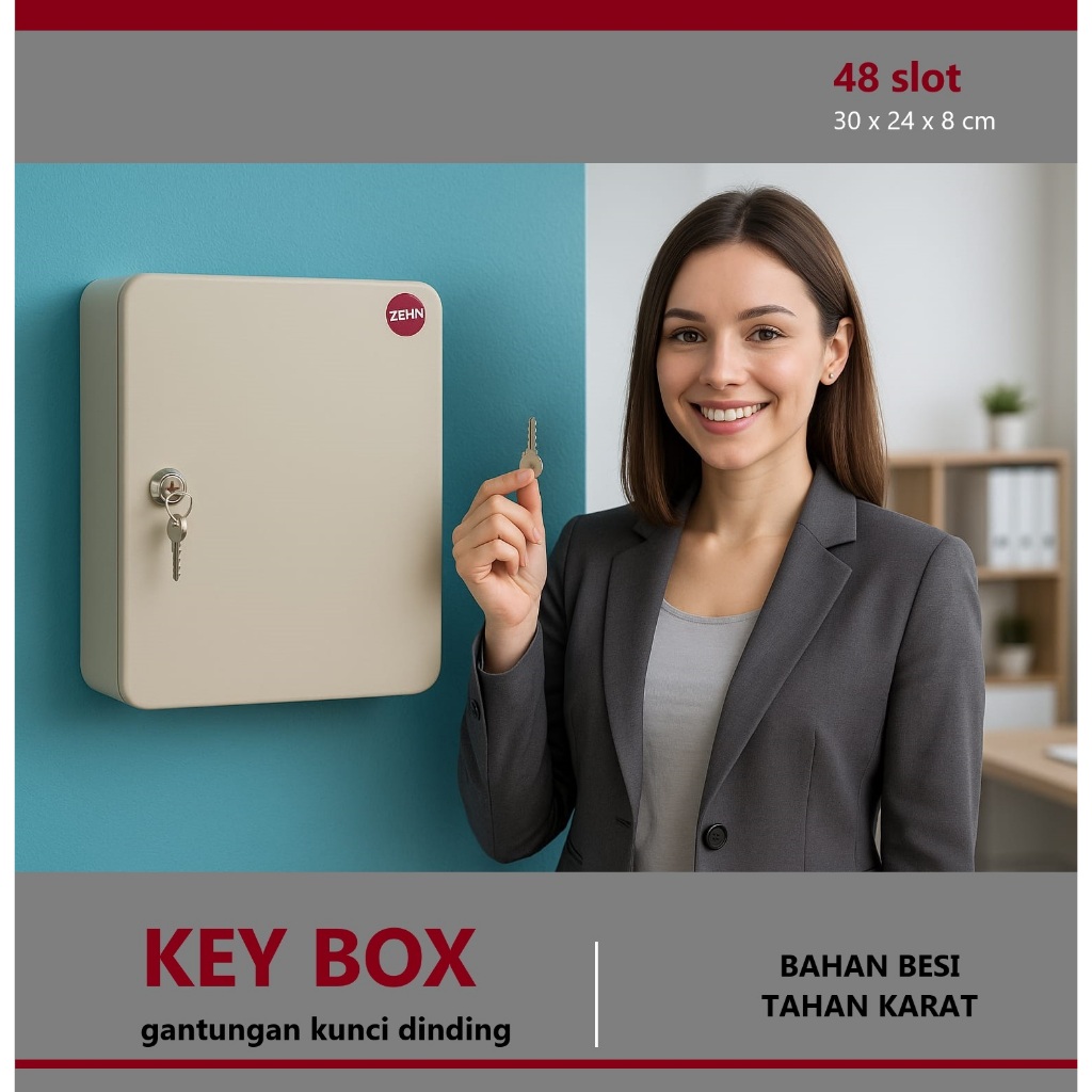 Jual Brankas Kunci Key Box Gantungan kunci Key Box dinding Cantelan ...