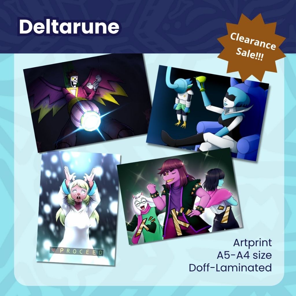 Jual Deltarune Various A5/A4 Size Artprints | Shopee Indonesia