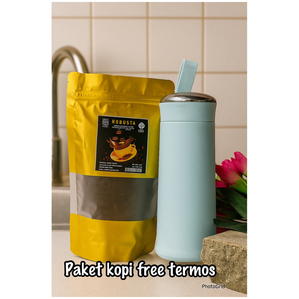 Jual PAKET KOPI ROBUSTA JAWA FREE TERMOS | Shopee Indonesia