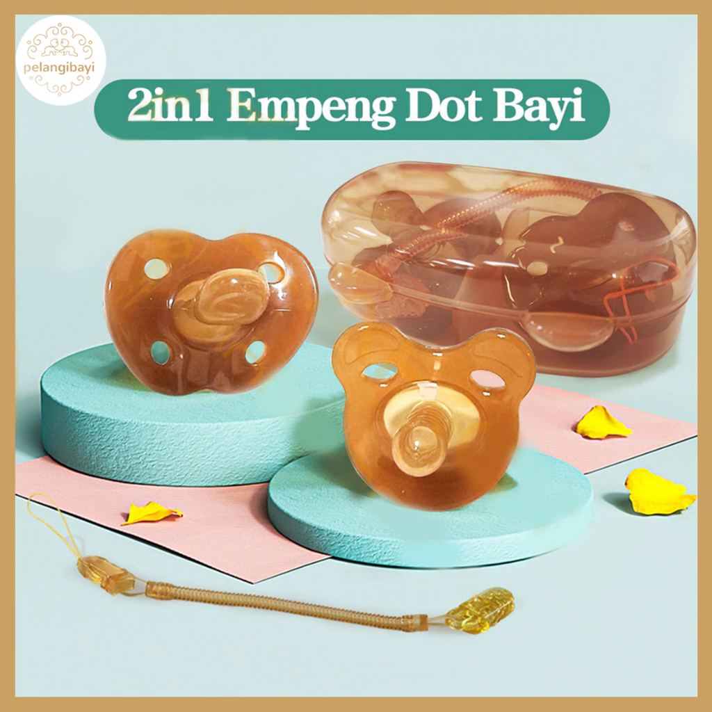 Jual 2IN1 Dot Empeng Bayi dot bayi bpa free Empeng Bayi 0-3 Tahun Bahan ...