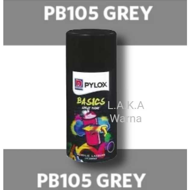 Jual Pylox Basic Nippon Paint 300cc Warna PB105 Grey (Abu-abu) | Shopee ...