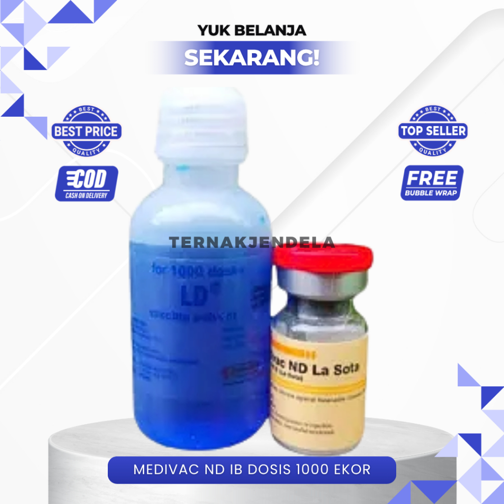 Jual MEDIVAC ND IB DOSIS 1000 EKOR + PELARUT BY MEDION - Infeksius ...