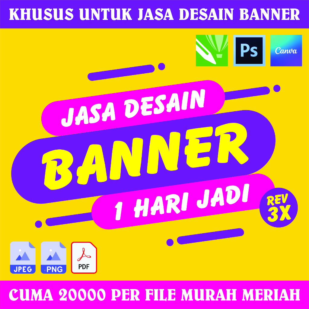Jual Jasa Desain Banner / Desain Grafis Khusus Banner / Spanduk / X ...