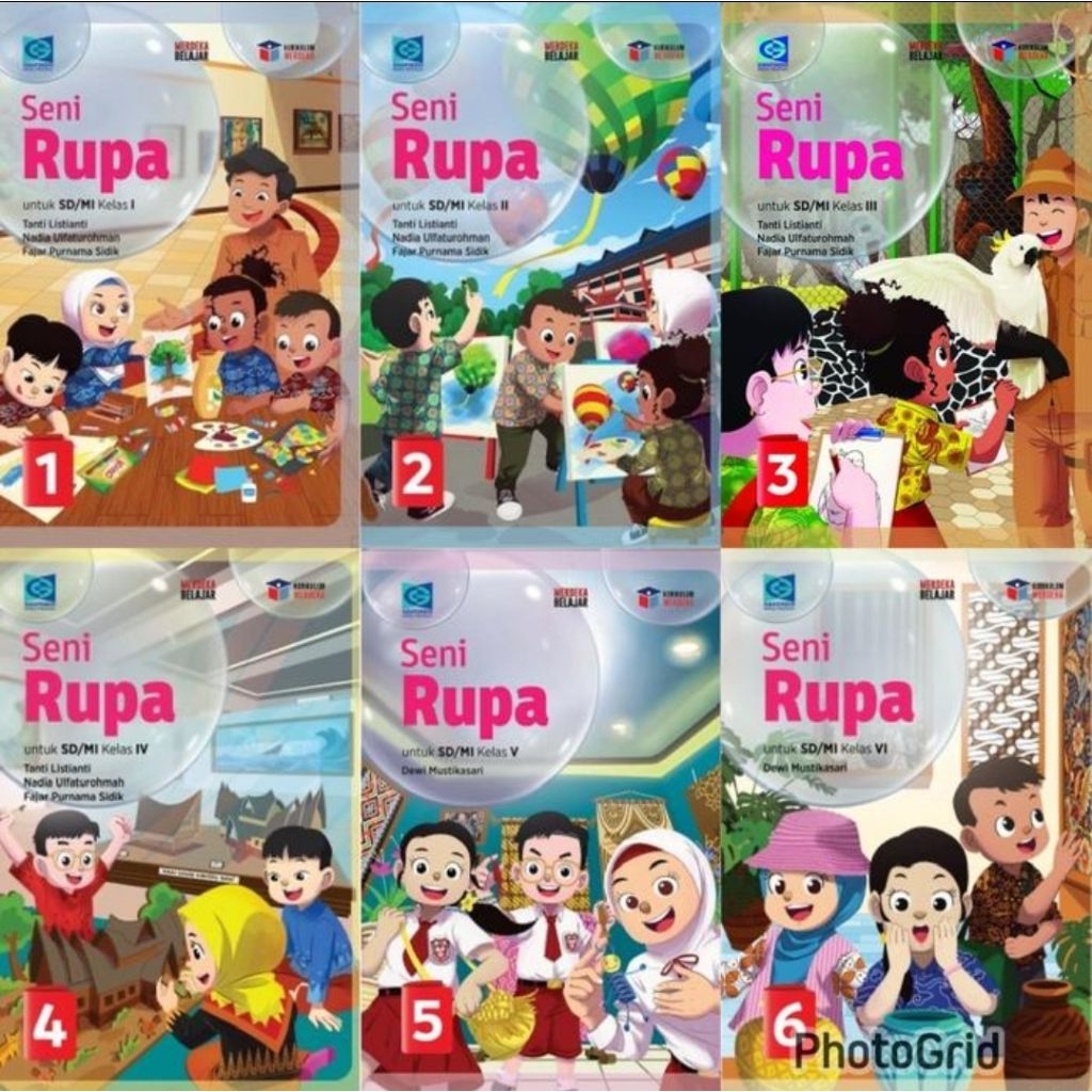 Jual SENI RUPA KELAS 1 2 3 4 5 6 KURIKULUM MERDEKA PENERBIT GRAFINDO | Shopee Indonesia
