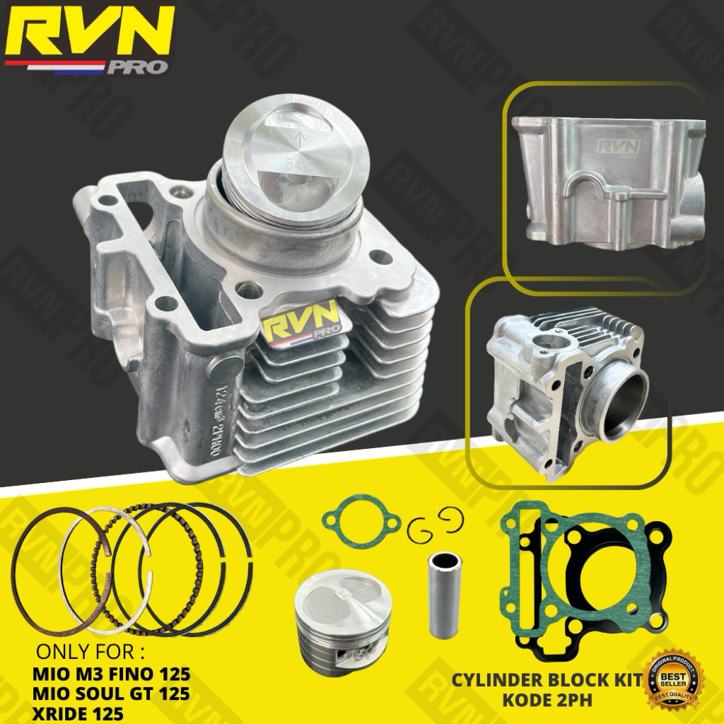 Jual BLOK SEHER BORING BORINGAN PAKET BOREUP BORE UP MIO M3 FINO 125 MIO SOUL GT XRIDE 125 54.5 ...