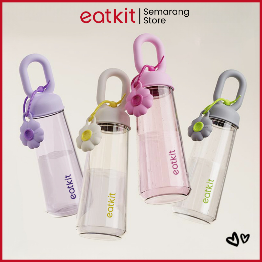 Jual Eatkit Botol Minum Transparan 500ml Tumbler Aesthetic Botol Minum ...