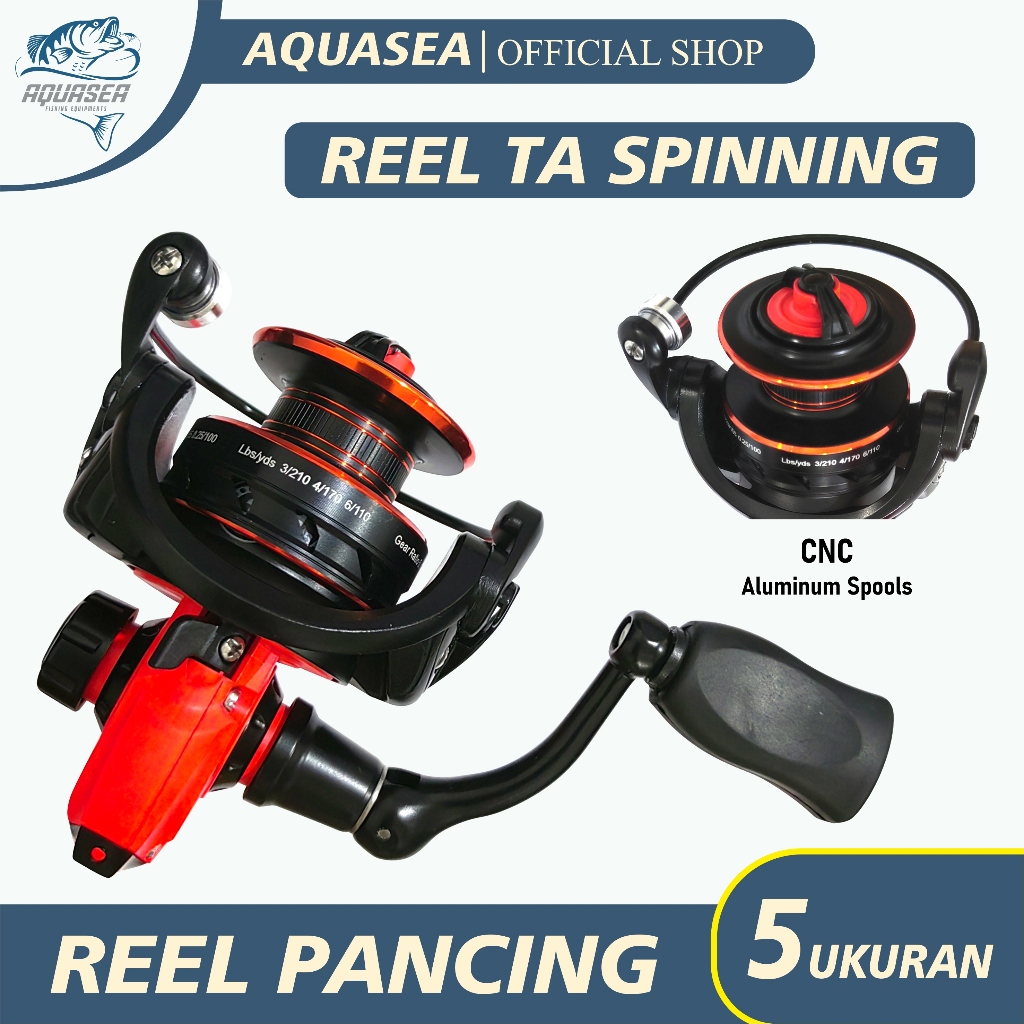 Jual AQUASEA REEL Pancing Spinning TA 800-4000 Gulungan Pancing Kuat ...