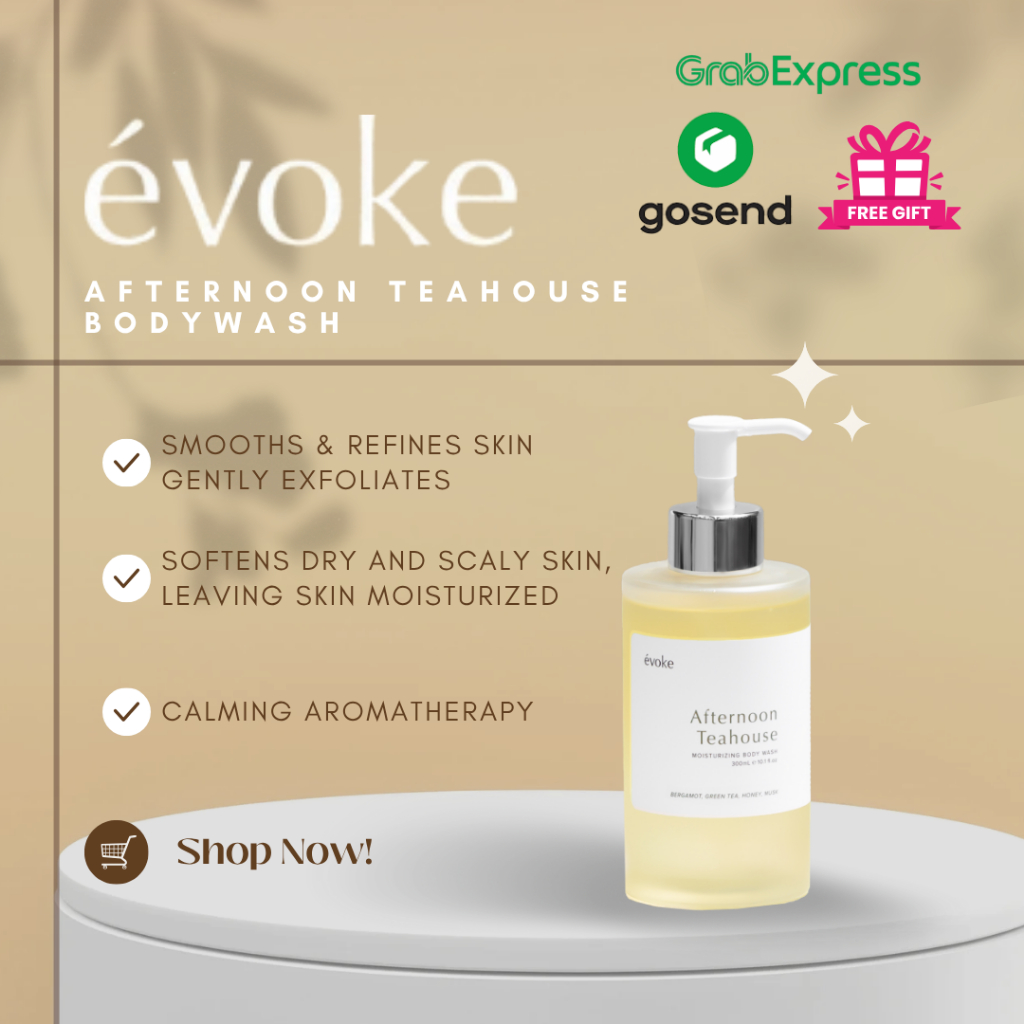 Jual EVOKE Moisturizing Body Wash - Afternoon Teahouse | Kulit Gatal ...