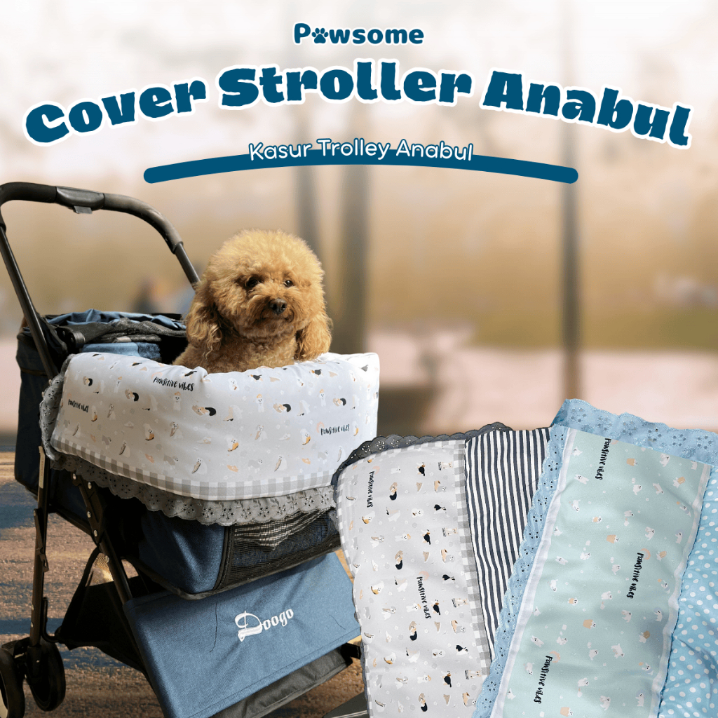 Jual Pawsome / Alas Stroller / Pet Cover Stroller / Alas Selimut Untuk ...