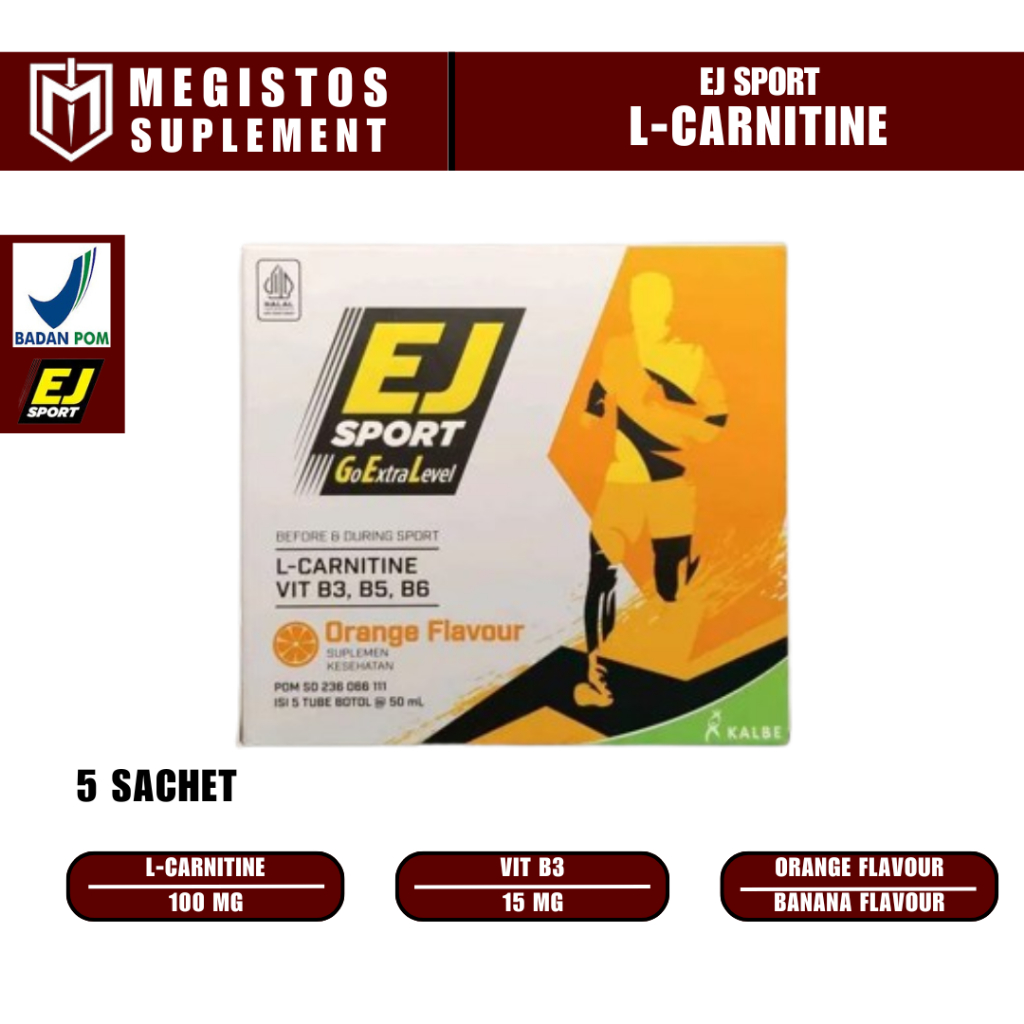 Jual EJ SPORT L-CARNITINE Box Dan Sachet | Shopee Indonesia