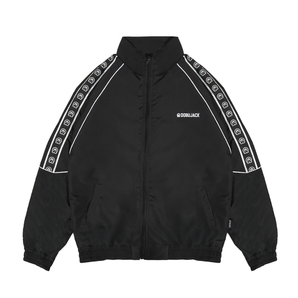 Jual Dobujack Tracktop Jacket Clio Black | Shopee Indonesia