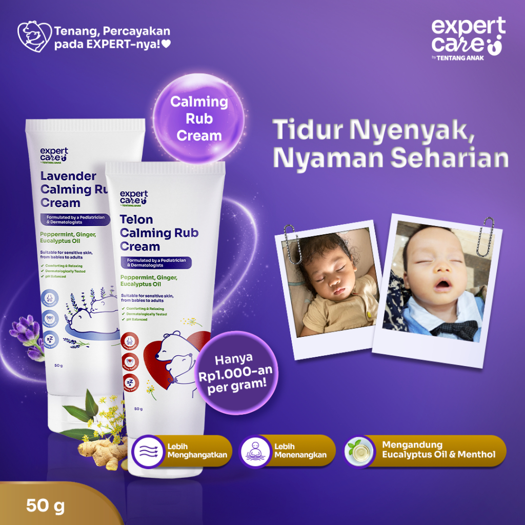 Jual Expert Care Baby Calming Rub Cream 50g | Eucalyptus & Menthol ...