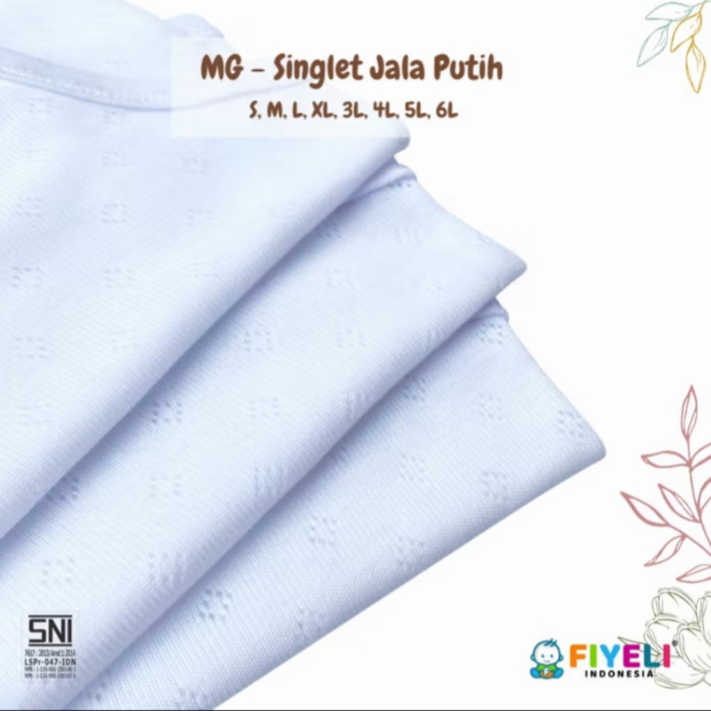Jual Singlet Mega Kaos Dalam Bayi Anak Jala Lubang Lubang SNI | Shopee Indonesia