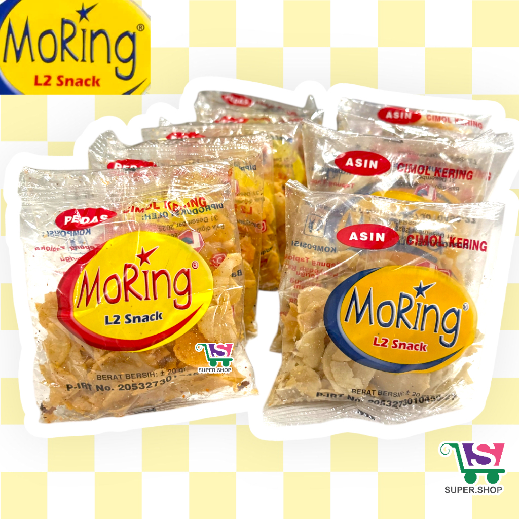 Jual TERLARIS ! Moring Cimol Kering L2 Snack Original / Pedas Renceng ...