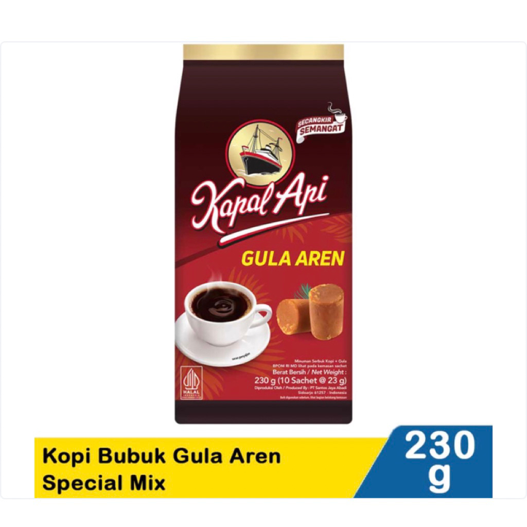 Jual KAPAL API GULA AREN 10 SACHET | Shopee Indonesia