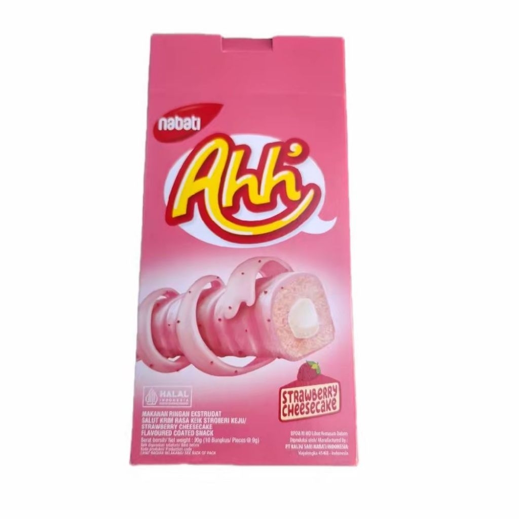 Jual NABATI AHH TRIPLE STRAWBERRY CHEESSECAKE NETTO 1 PACK ISI 10 PCS X ...