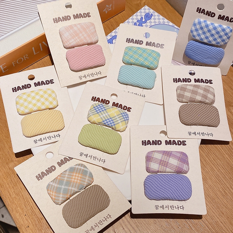 Jual Baru kain klip rambut cantik manis siswa dahi Liu Hair rambut ...