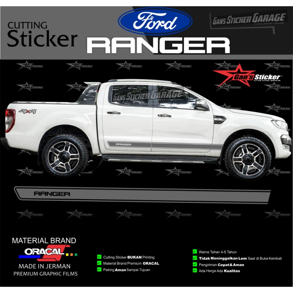 Jual Sticker Pintu Mobil Ford Ranger Aksesoris Eksterior Ford Ranger ...