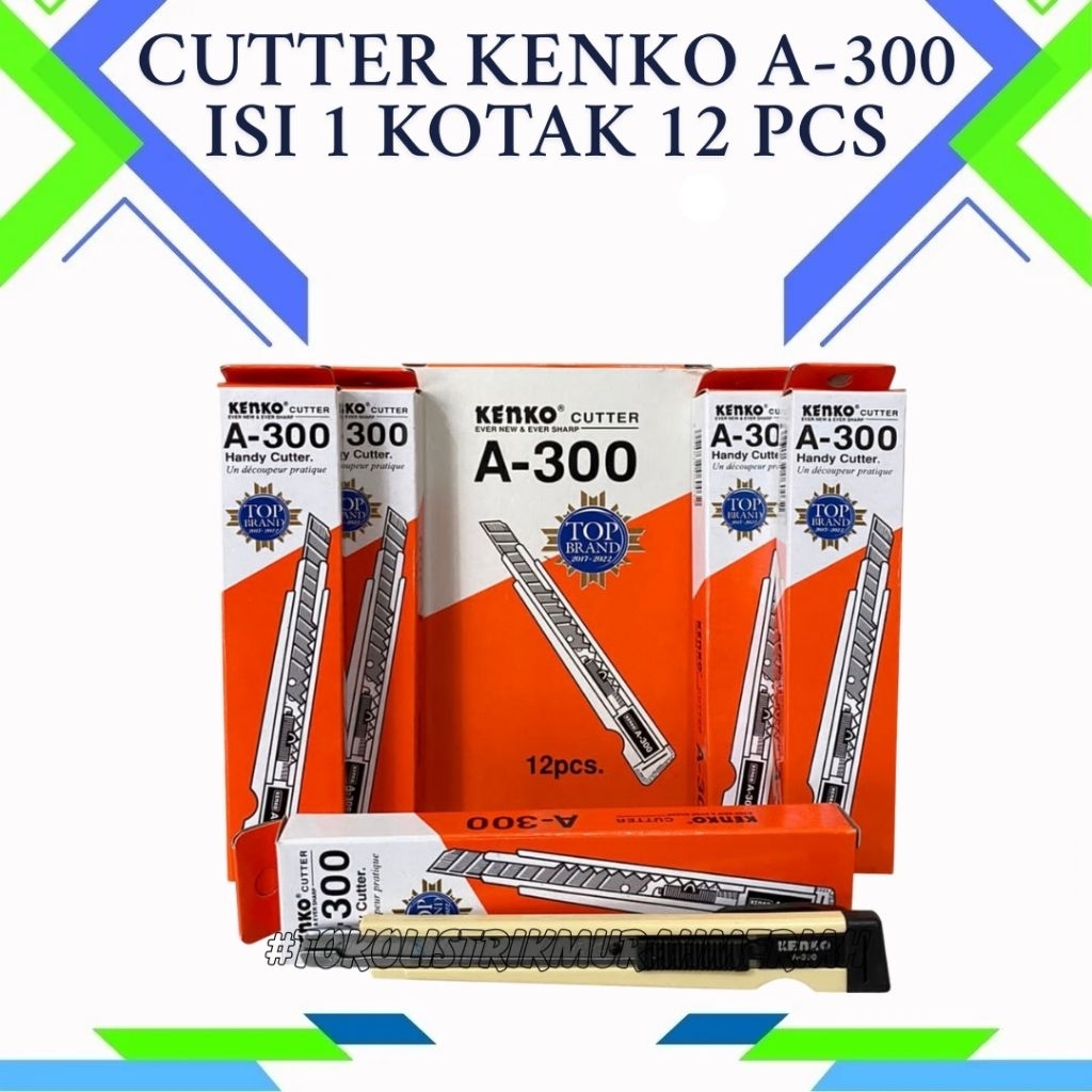 Jual CUTTER KENKO L500 / CUTTER VANCO / CUTTER KENKO A300 / REFILL ...