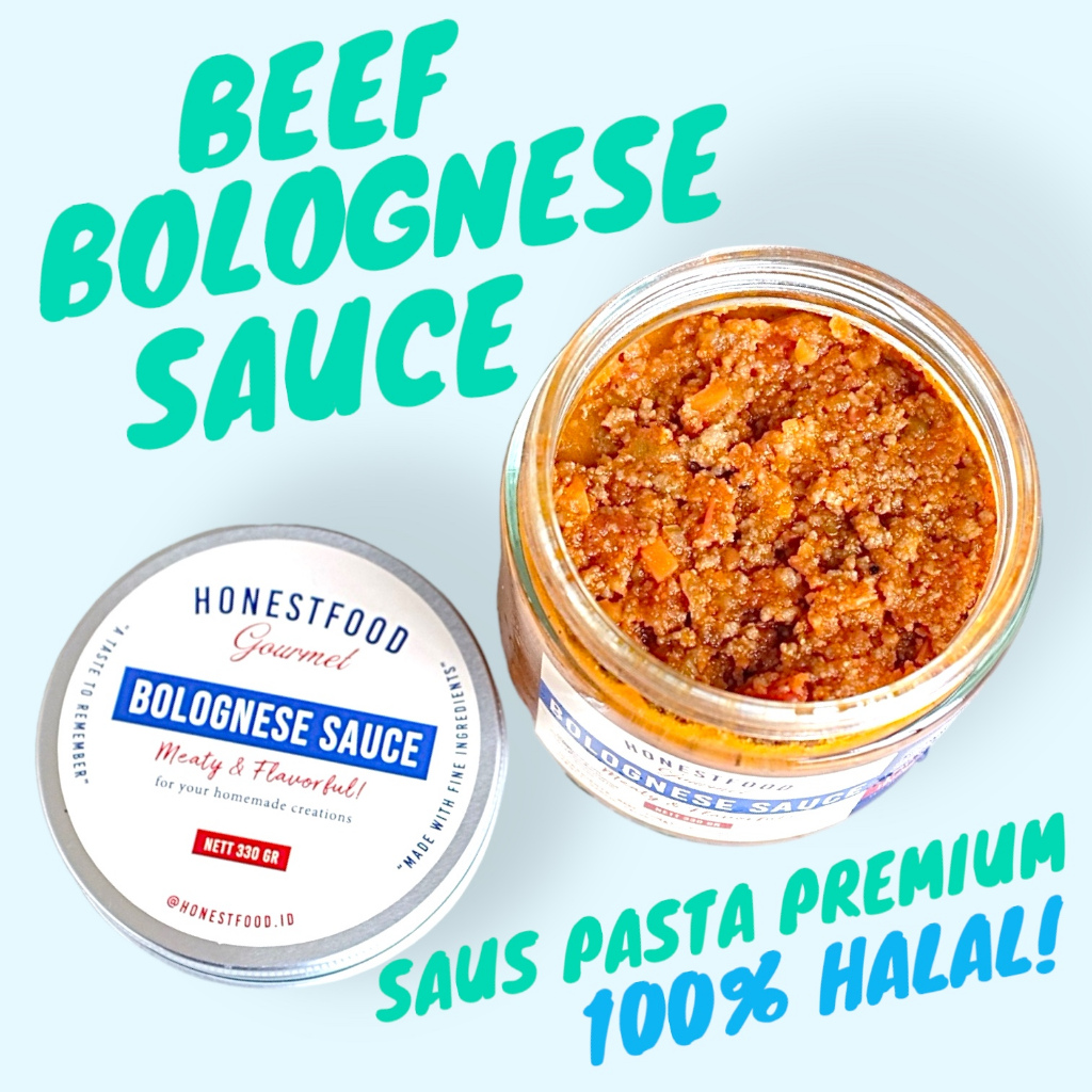 Jual Saus Pasta Bolognese/Beef Bolognese Sauce HONESTFOOD/Halal/Saus ...