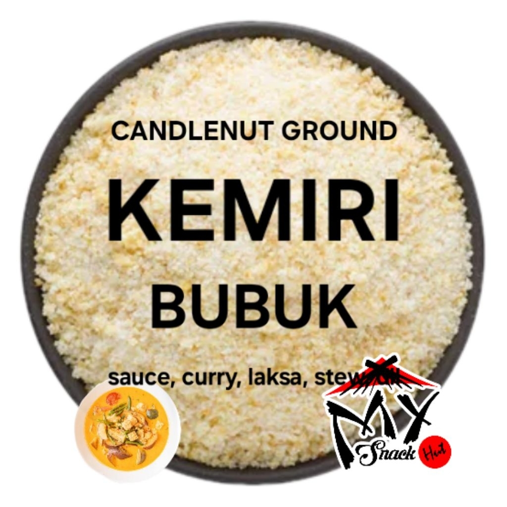 Jual KEMIRI BUBUK 100GR CANDLE NUT GROUND POWDER BERRY INDIAN WALNUT ...
