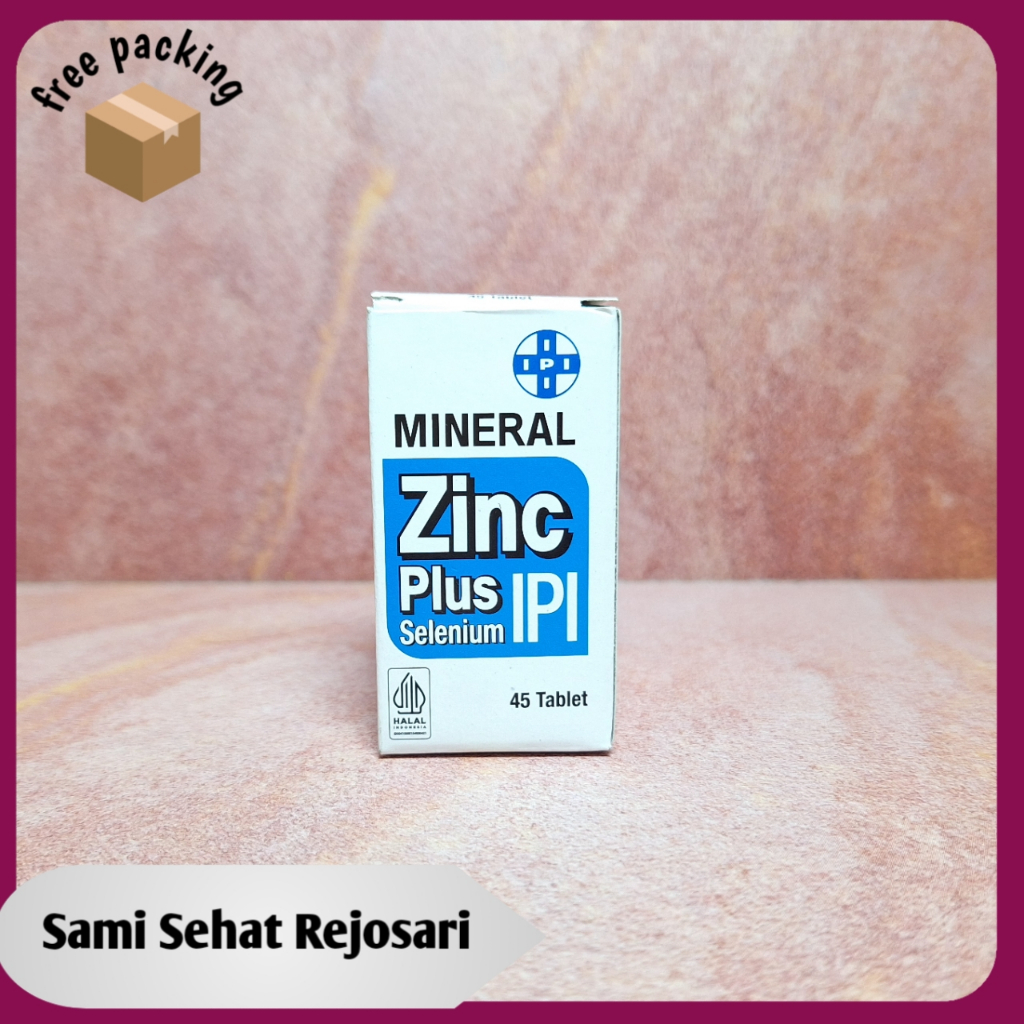 Jual 1 Botol IPI Mineral Zinc Plus Selenium Isi 45 Tablet | Shopee ...