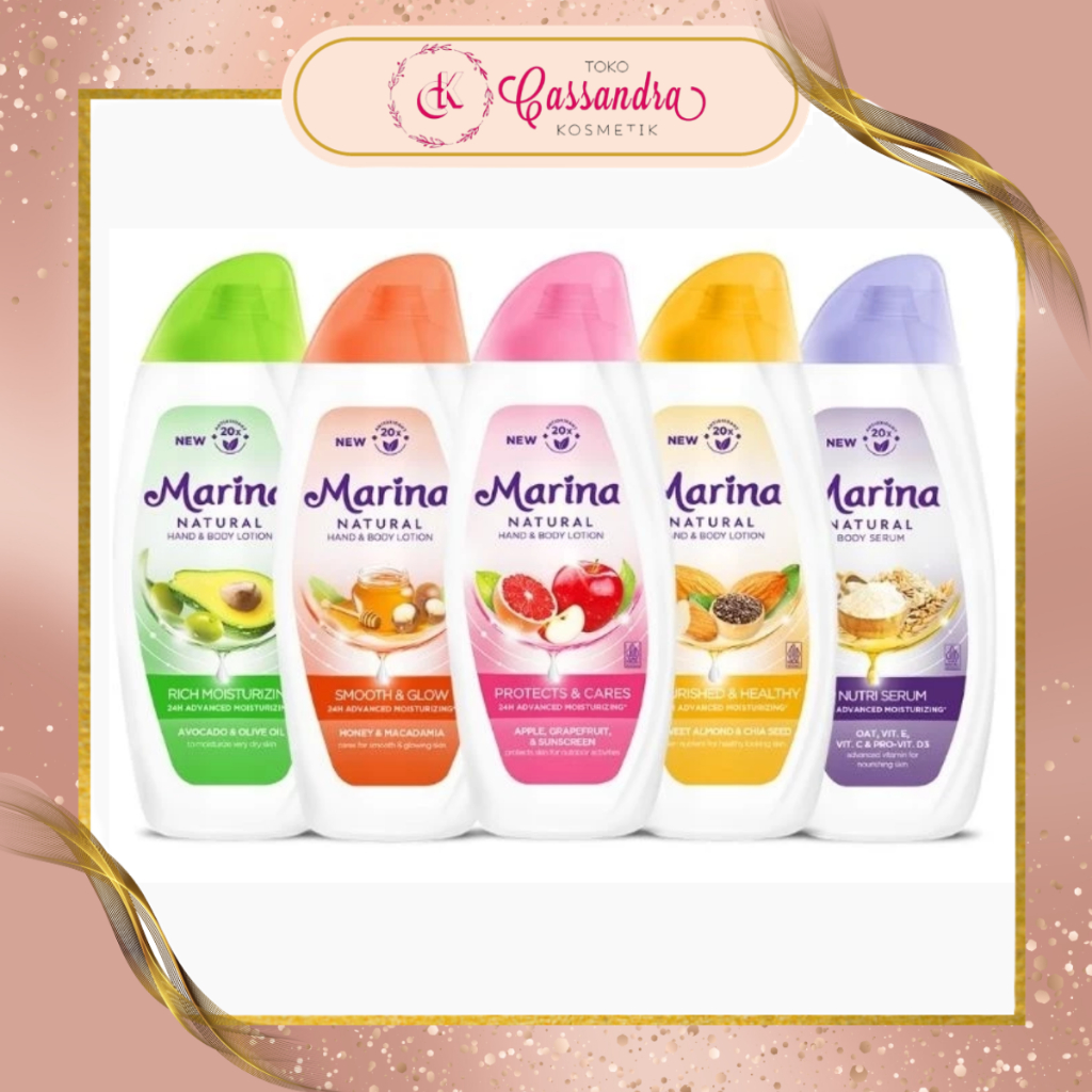 Jual MARINA NATURAL HAND & BODY LOTION 95ml/100ml | Shopee Indonesia