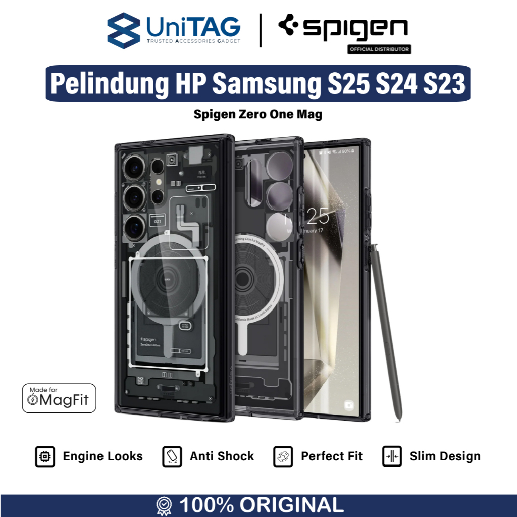 Jual Case for Samsung Galaxy S25 S24 S23 Ultra Plus FE Spigen Ultra Hybrid Zero One MagFit Anti ...