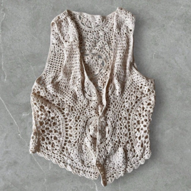 Jual (Preloved) Vest Rajut Boho Style | Shopee Indonesia
