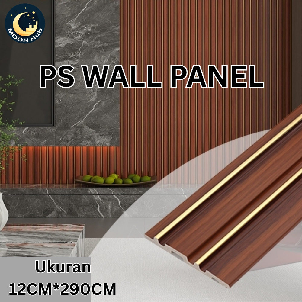 Jual Wallpanel Wood Wall Panel PVC 120x12mm 2.9Meter Motif List Kayu ...