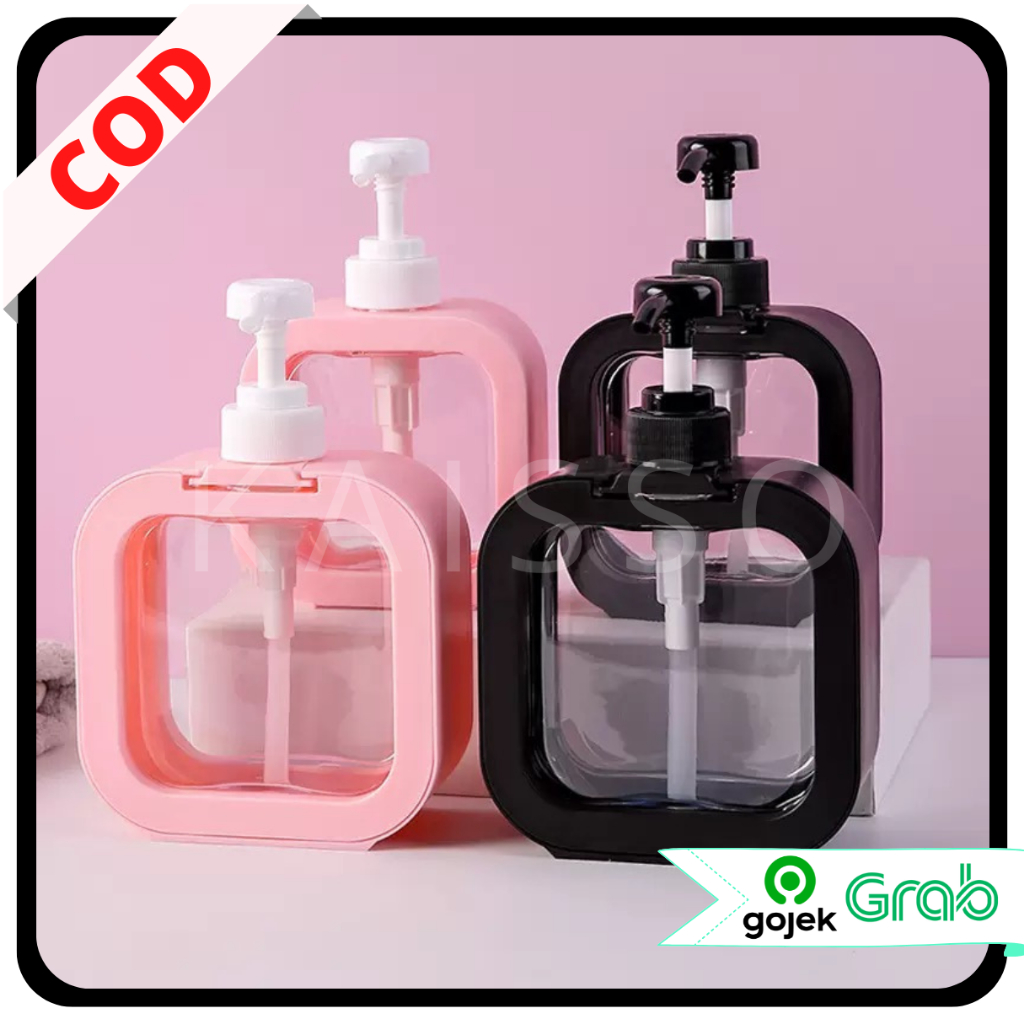 Jual KAISSO - BOTOL SABUN PUMP CAIR DESIGN MINIMALIS 300 ML 500 ML BOTOL PLASTIK REFILL ...
