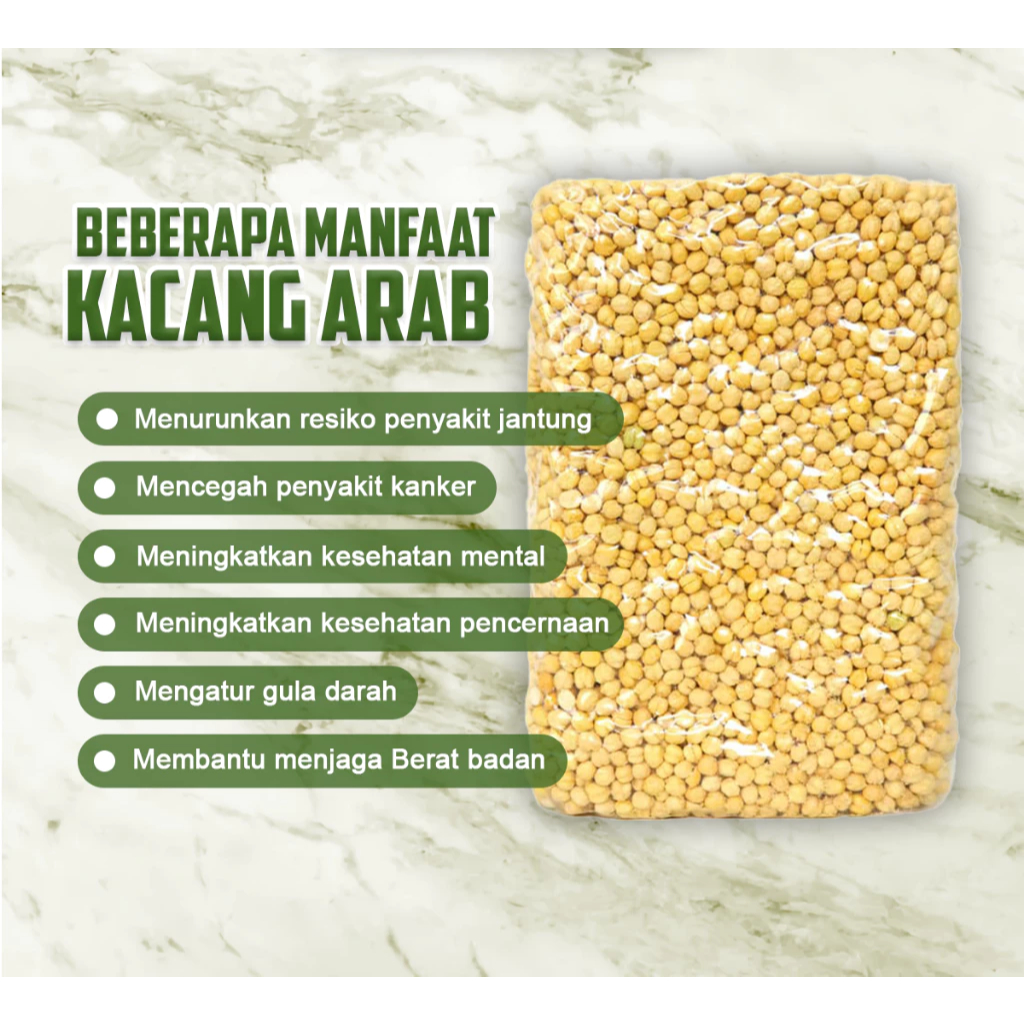 Jual Kacang Arab Premium | Kacang Chickpeas | Kacang Arab 1kg | Shopee ...