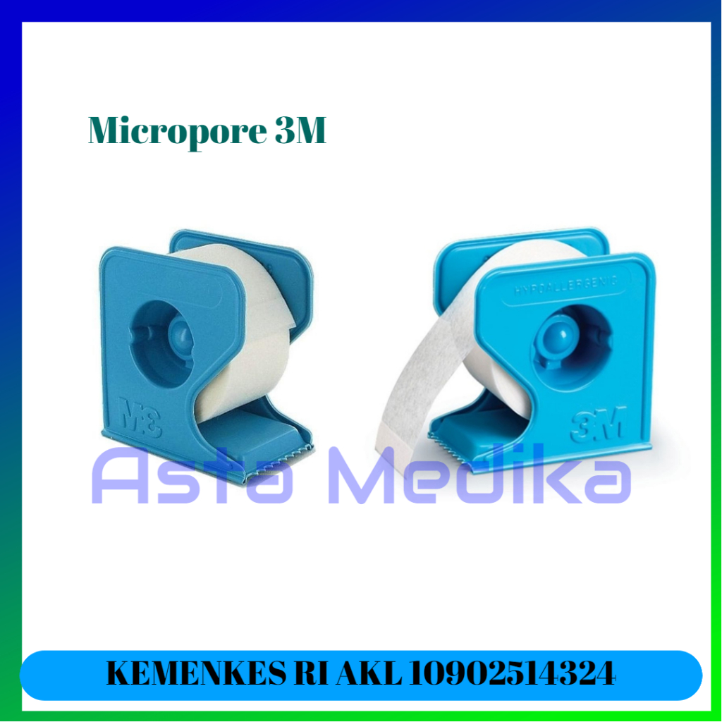 Jual Plester Putih Pembalut Luka Micropore 3M Surgical Tape PERBOX ...