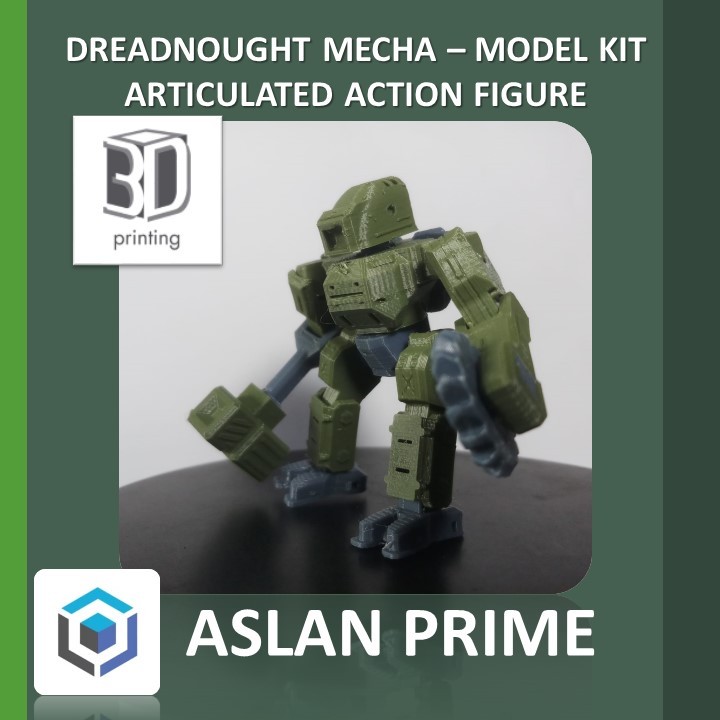 Jual DREADNOUGHT MECH MECHA MODEL KIT POSEABLE JOINTED ACTION FIGURE 3D ...