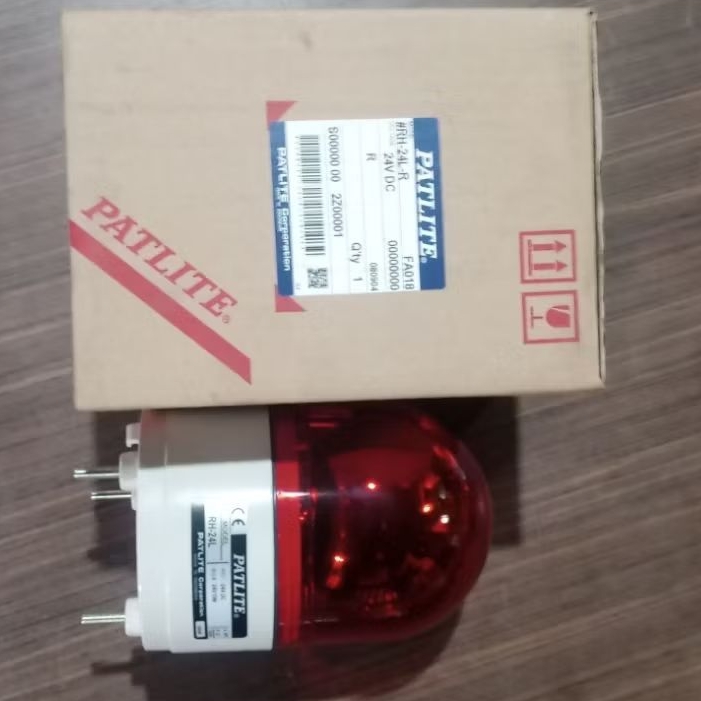 Jual Lampu Rotary Patlite RH-24L (24V DC) Merah | Shopee Indonesia