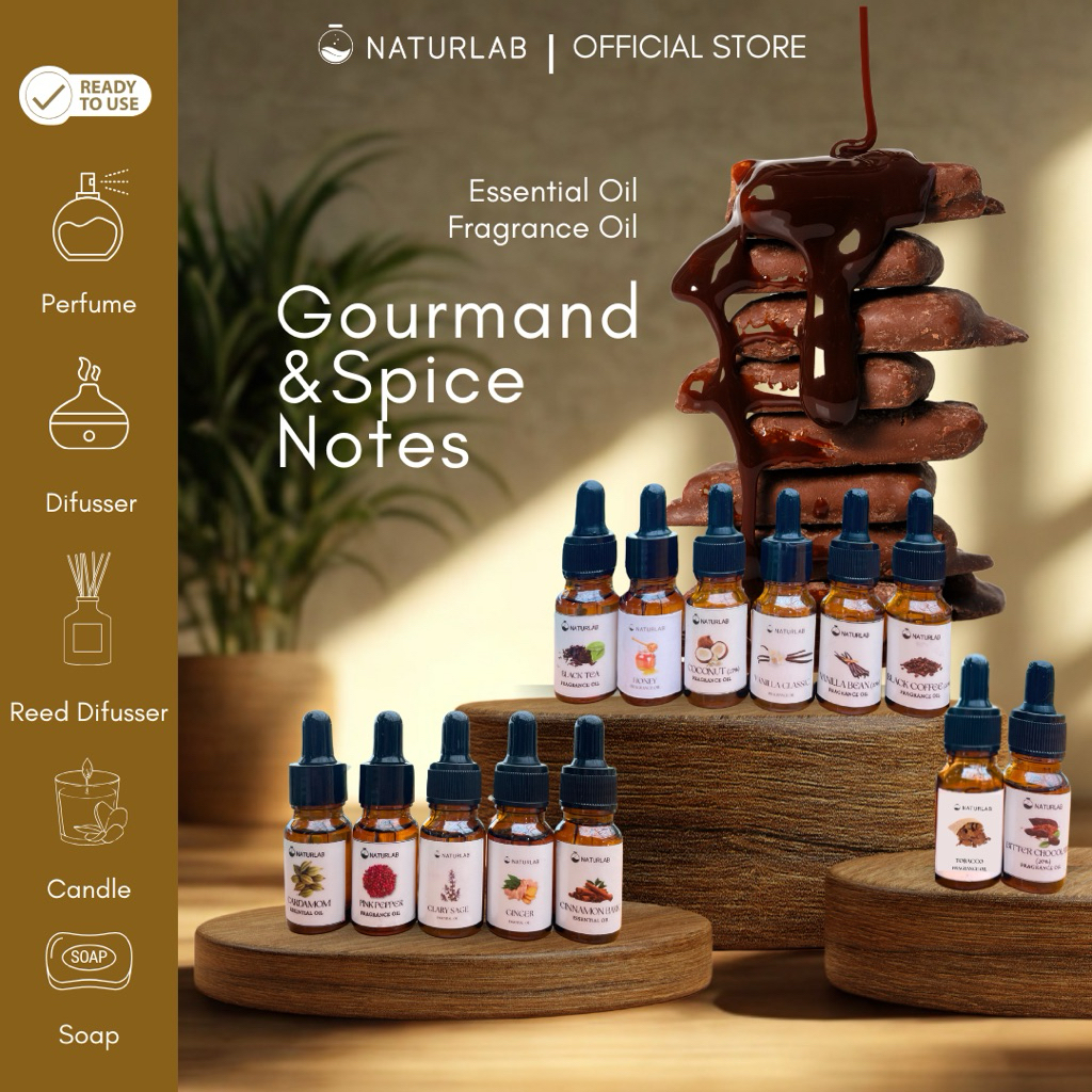 Jual (10 ML) NATURLAB Gourmand&Spice Single Notes Oil | Essential Oil ...