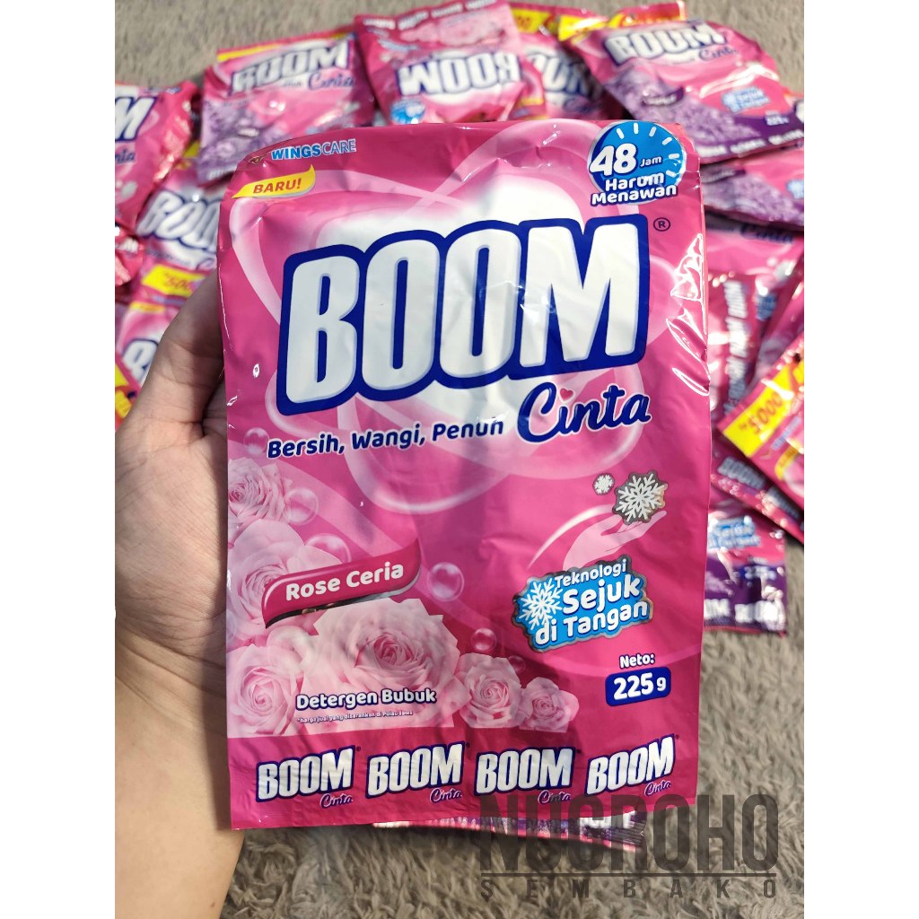 Jual (5 pcs & 10 pcs) Deterjen Boom Sabun Cuci Baju Boom Cinta Lavender ...
