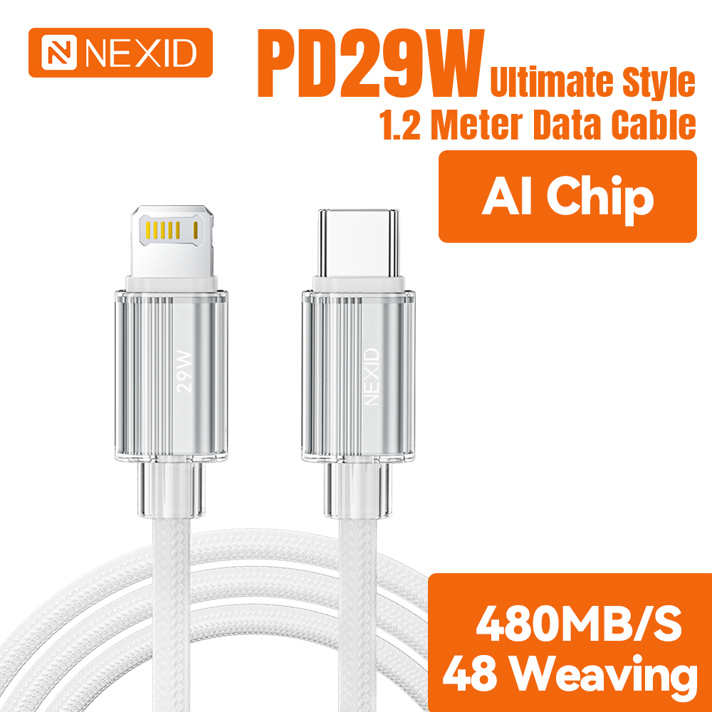Jual NEXID Kabel Data PD 29W Fast Charger Type-C to Lighting 1.2m ...