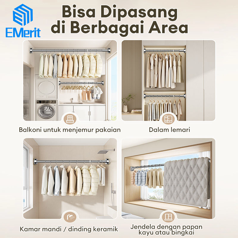 Jual Tiang Gorden Fleksibel Stainless Tiang Jemuran Tiang Pintu Tiang ...