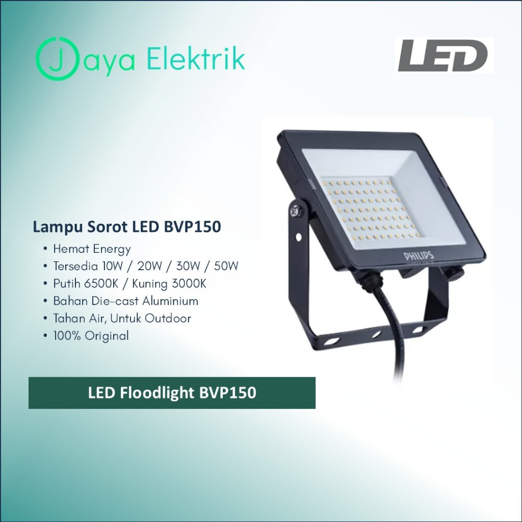 Jual Lampu Sorot LED Philips BVP150 30Watt Putih Kuning - Flood Light 30W 30 W Watt Grosir Lampu ...